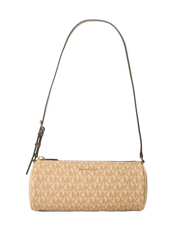 Michael Kors Printed Barrel Shoulder Bag - Nude