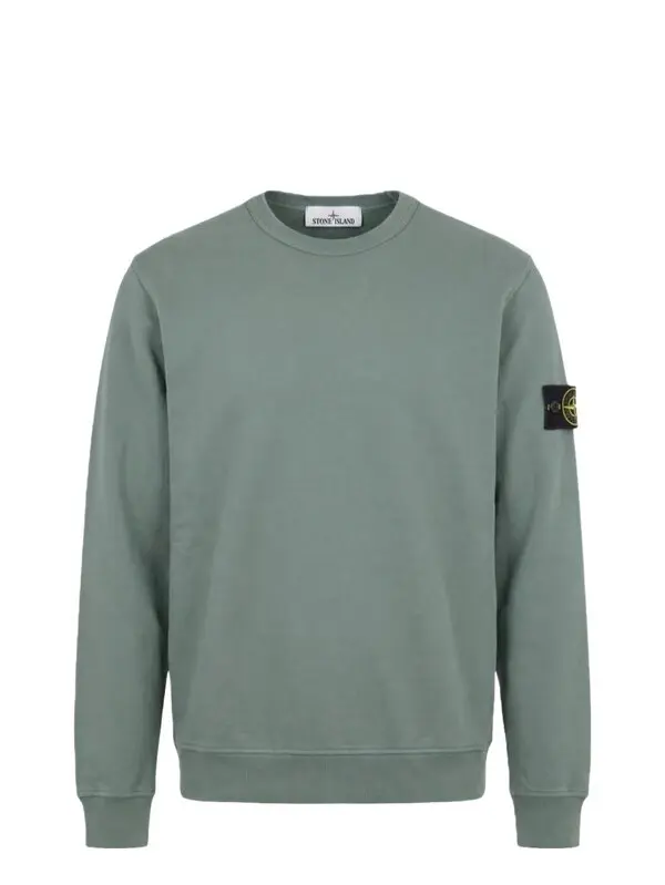 Stone Island Compass Patch Sweatshirt - Gray