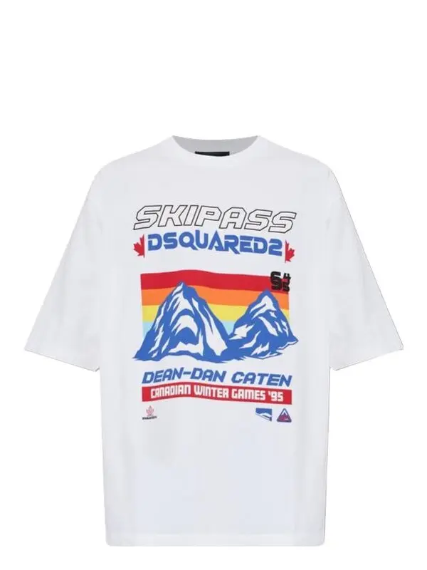 Dsquared2 Printed Crewneck T-shirt - White