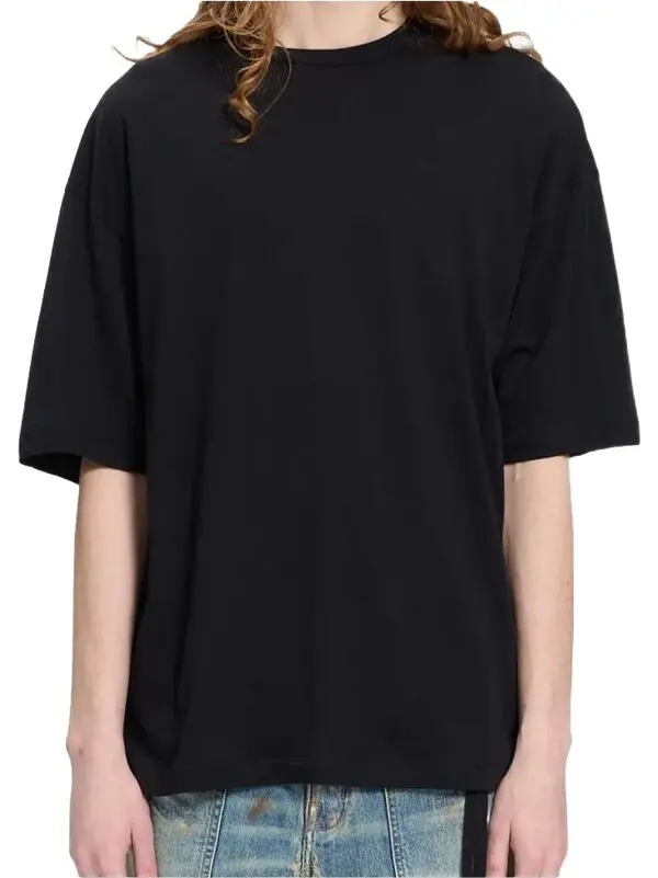 ANN DEMEULEMEESTER Lettering-print Cotton T-shirt - Black