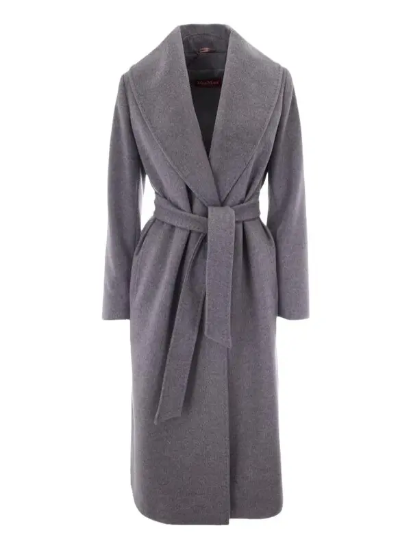 Max Mara Loriana Belted Waist Coat - Gray