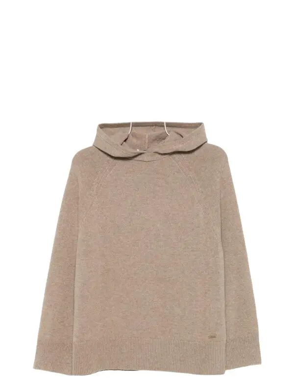 Max Mara Cashmere Raglan Sleeve Hoodie - Beige