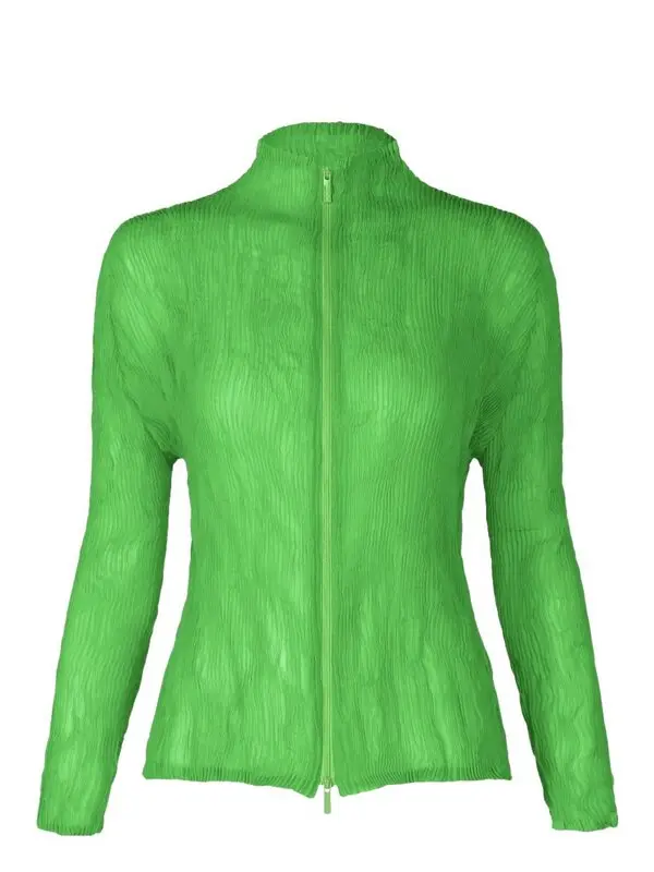 Issey Miyake Chiffon Twist 1 Cardigan - Green