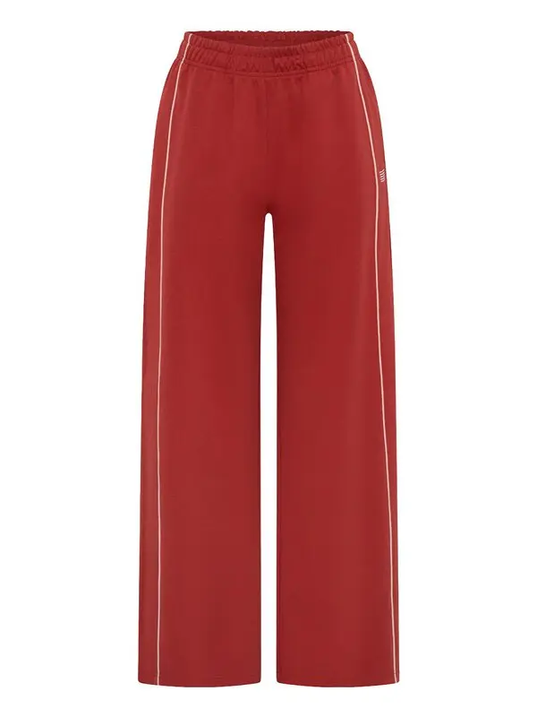 BONDI ACTIVE Wide Leg Pant - Red