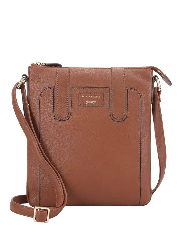 Paul Costelloe Marble Crossbody Bag - Brown