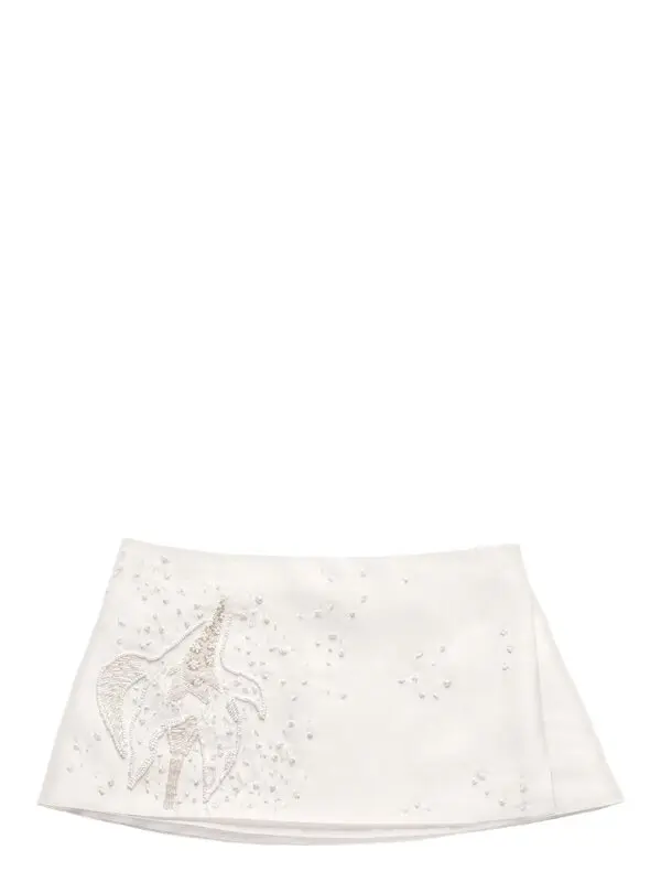 ALAS Name Neutrals Full Bloom Layering Skirt - White