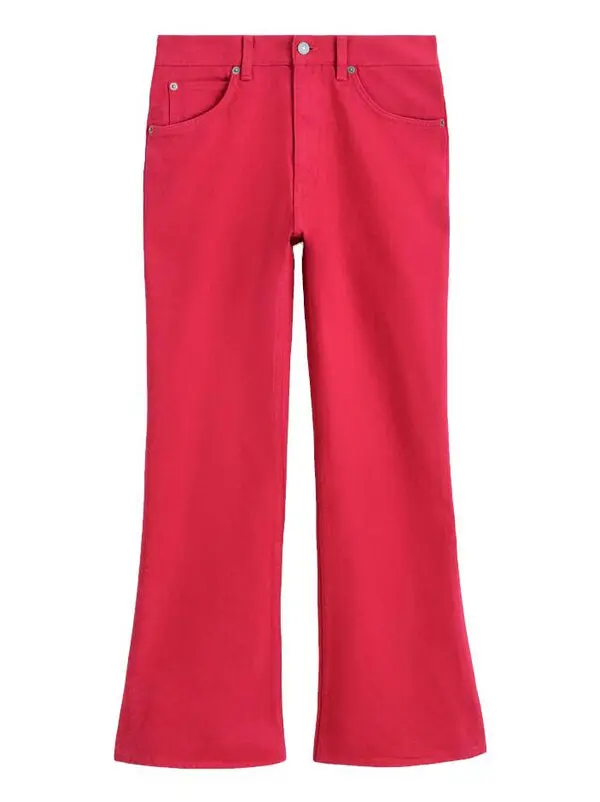 Cos Valley Cropped Bootcut Jeans - Red