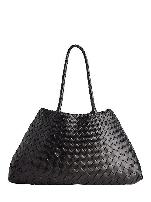 Dragon Diffusion Santa Croce Leather Basket Bag - Black