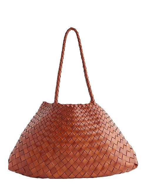 Dragon Diffusion Santa Croce Leather Basket Bag - Tan