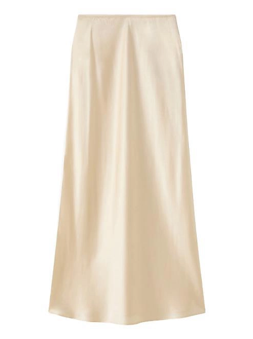 JOSEPH Isaak Elasticated Waist Silk Midi Skirt - Sandstone