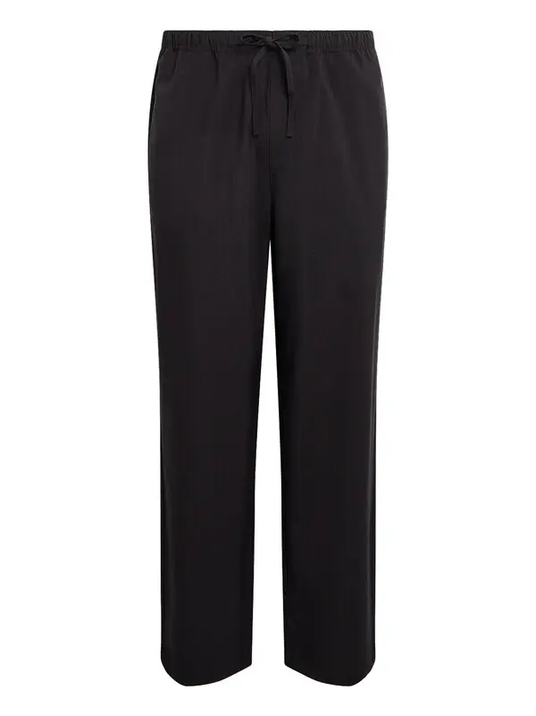 FRAME Wool-blend Pleated Trousers - Brown