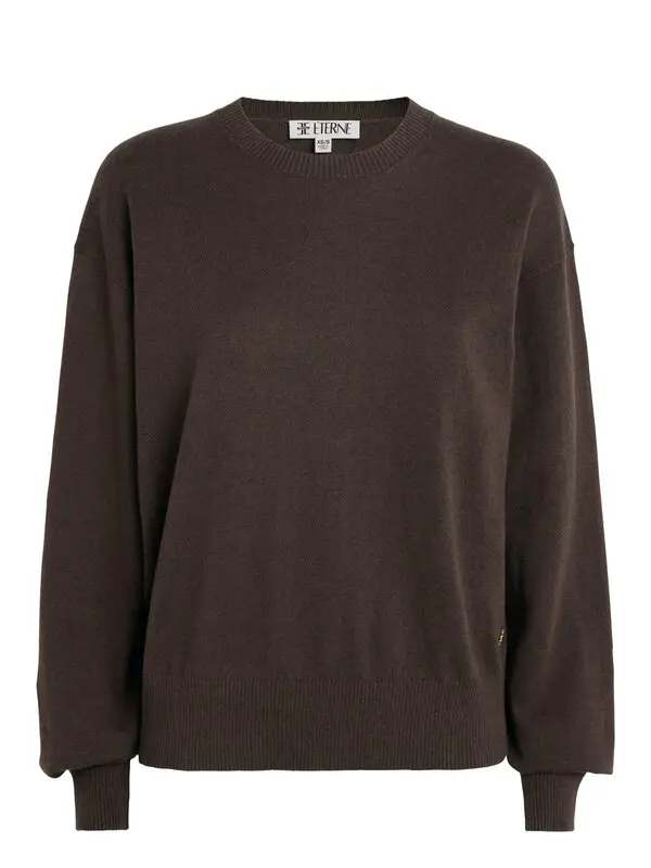 Eterne Brock Cotton-cashmere Oversized Sweater - Brown