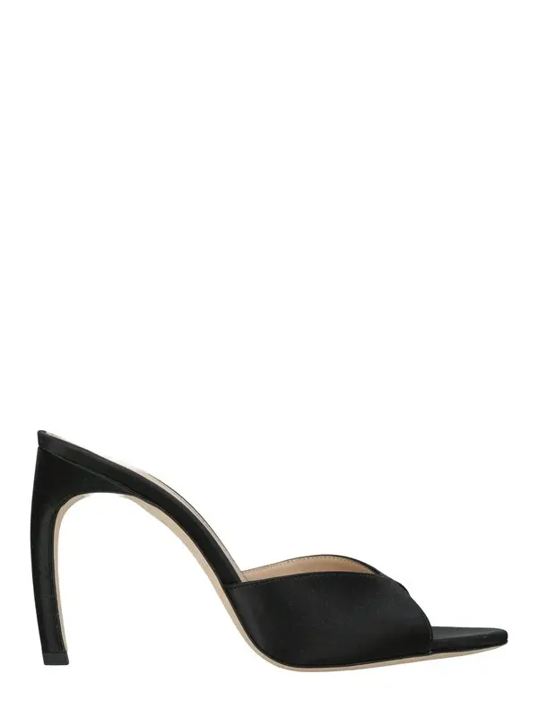 Victoria Beckham Harlow Heeled Mules 100 - Black