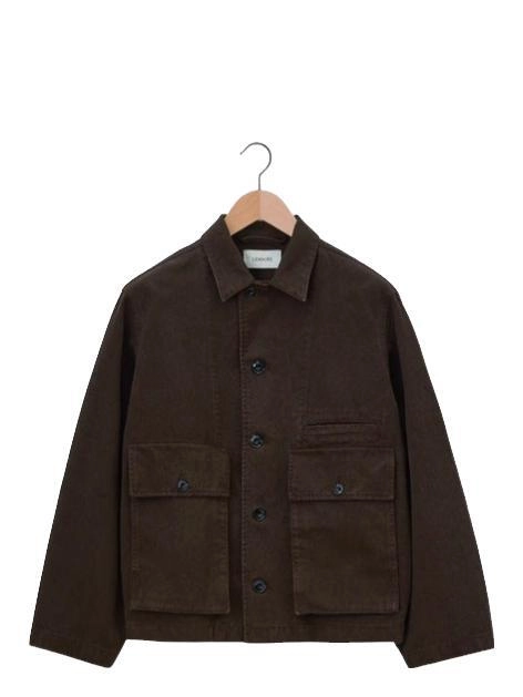 LEMAIRE Unlined Boxy Denim Jacket - Espresso
