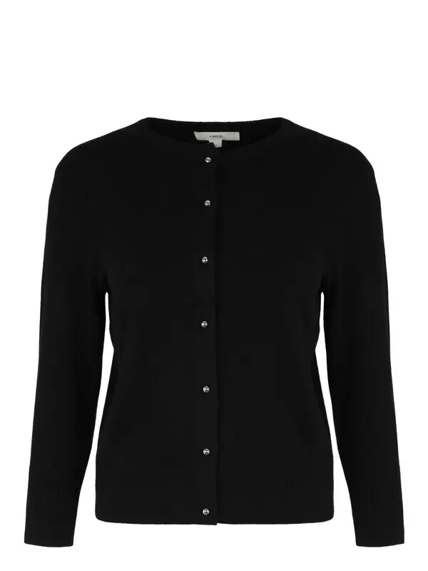 Vince Metal Button Cardigan - Black