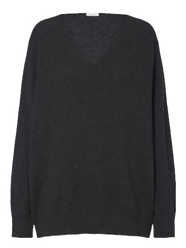 THE ROW Cotton And Cashmere V-neck Sweater - Black