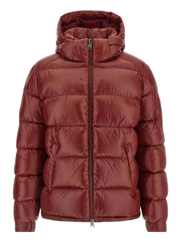 Herno Long-sleeved Padded Jacket With Hood - Red