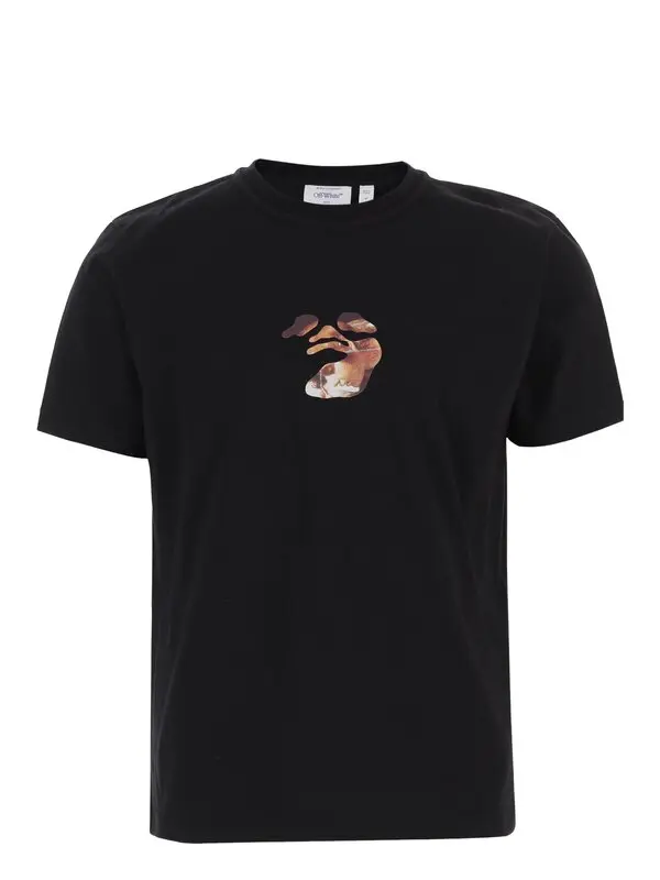 Off-White Logo Printed Crewneck T-shirt - Black