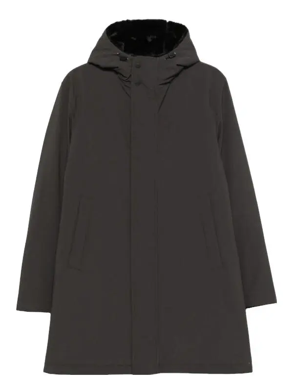Herno Long-sleeve Hooded Padded Jacket - Black