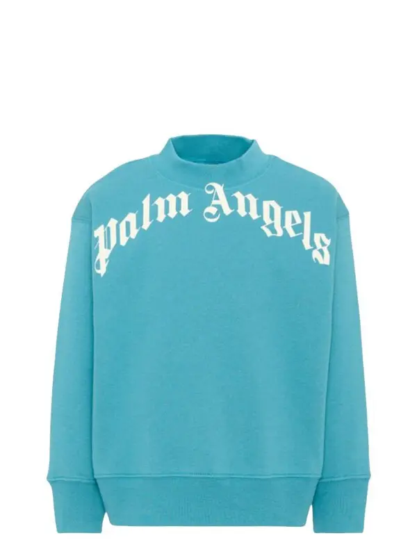 Palm Angels Logo Sweatshirt - Blue