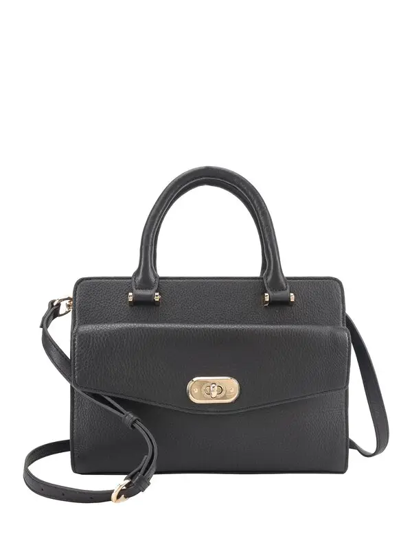 Paul Costelloe Eliza Leather Crossbody Bag - Black