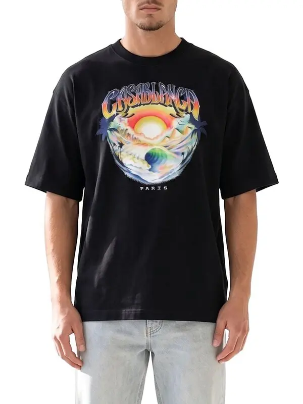Casablanca Graphic T-shirt - Black