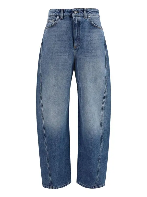 Givenchy Wide Leg Jeans - Gnawed Blue
