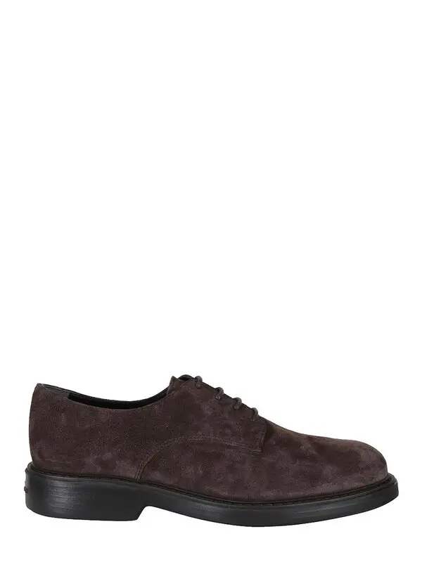 Hogan Suede Lace-up Derby Shoes - Brown