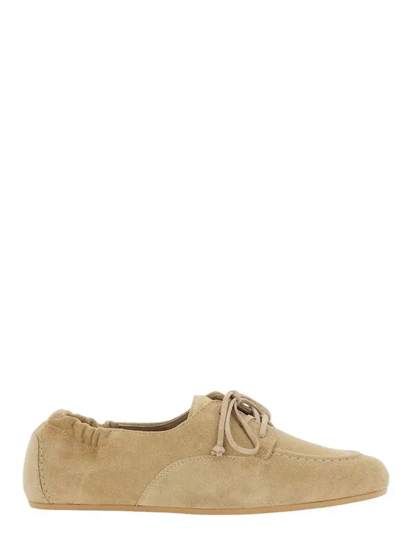 Celine Suede Loafers - Beige