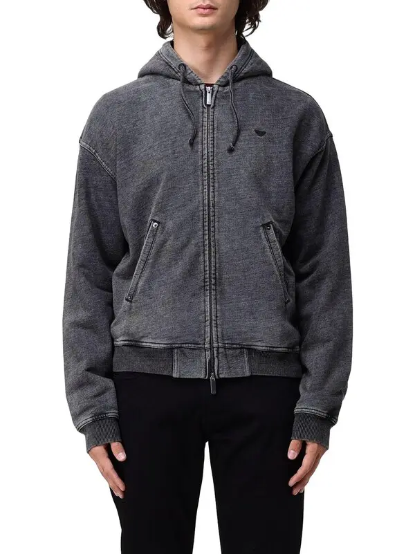 Emporio Armani Zip-up Hoodie - Grey