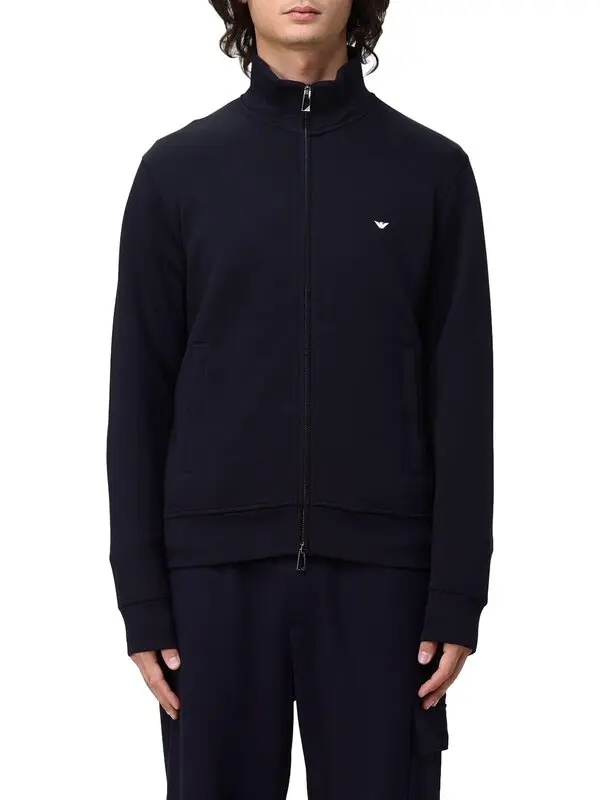 Emporio Armani Full Zip Sweatshirt - Black