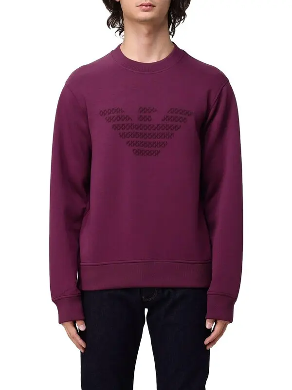 Emporio Armani Full Zip Sweatshirt - Burgundy