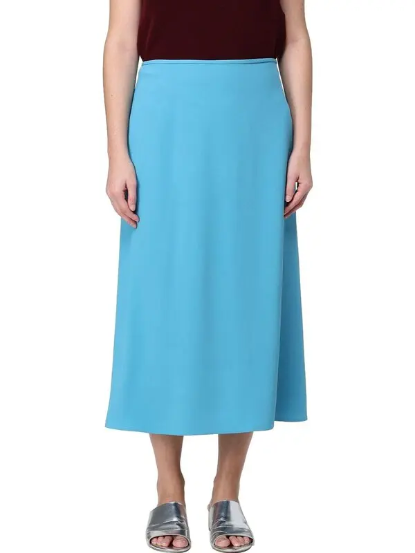 JIL SANDER High-waisted Midi Pencil Skirt - Blue