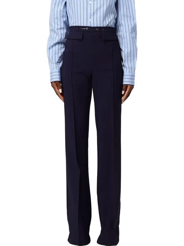 Elisabetta Franchi High-waisted Trousers - Blue