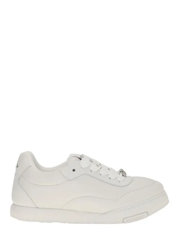 Givenchy Lace-up Leather Sneakers - White