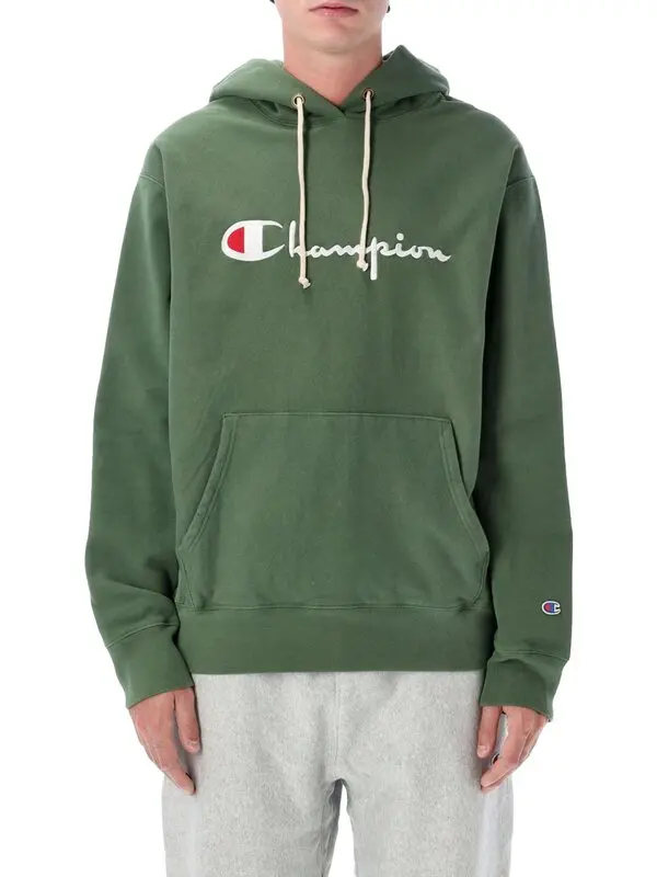 Champion Oversized Cotton Hoodie - Green