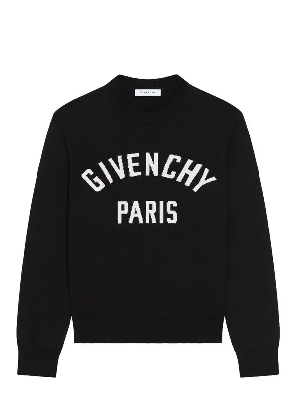 Givenchy Paris Knit Sweater - Black