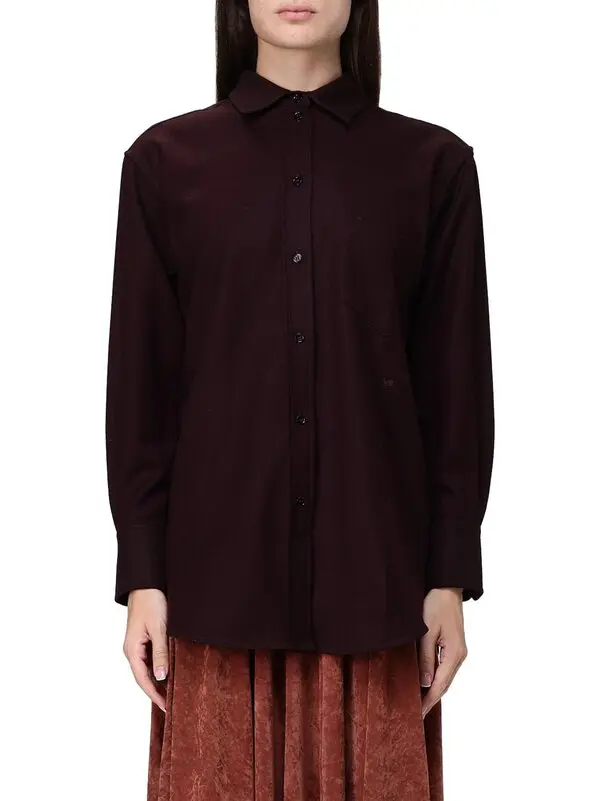 Victoria Beckham Relaxed Fit Wool Shirt - Red