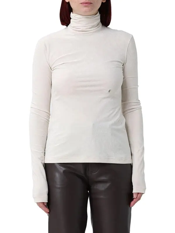Alberta Ferretti Long Sleeve Turtleneck - Ivory
