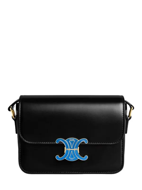 Celine Mini Bag With Triomphe Clasp - Black