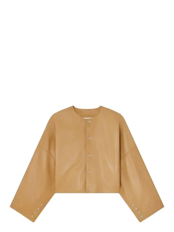 Celine Buttoned Jacket - Camel