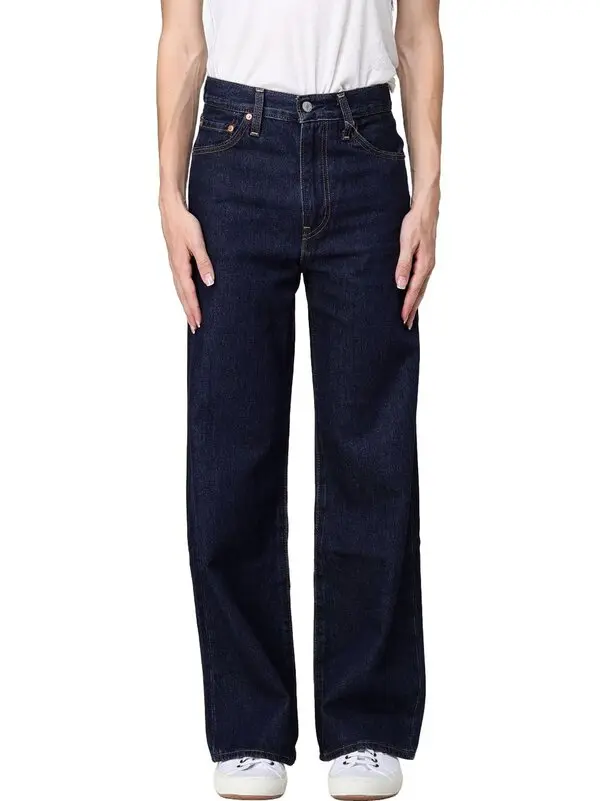 LEVI'S Ribcage High-rise Wide-leg Jeans - Grey