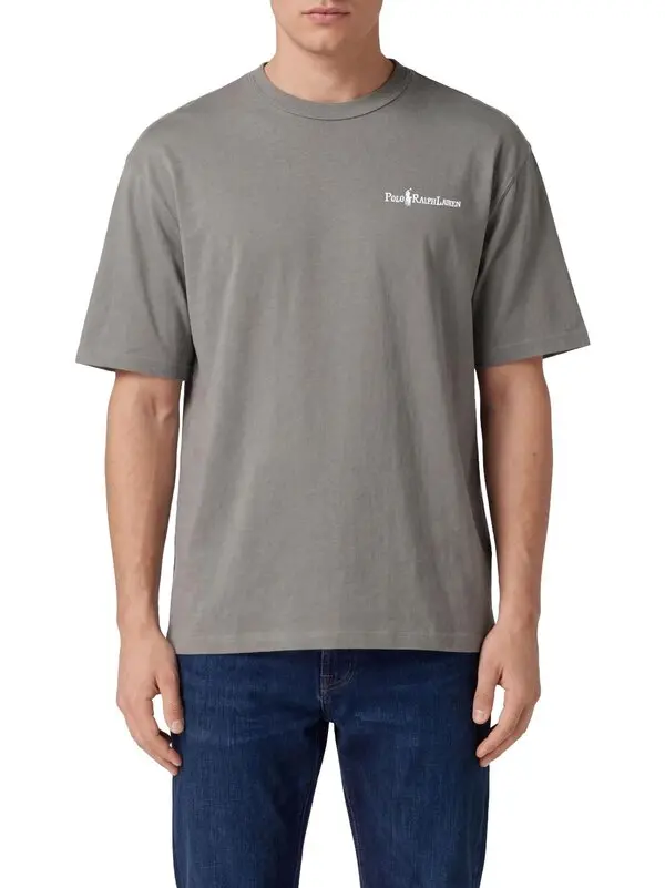 Polo Ralph Lauren Crewneck Cotton T-shirt With Contrast Logo - Green