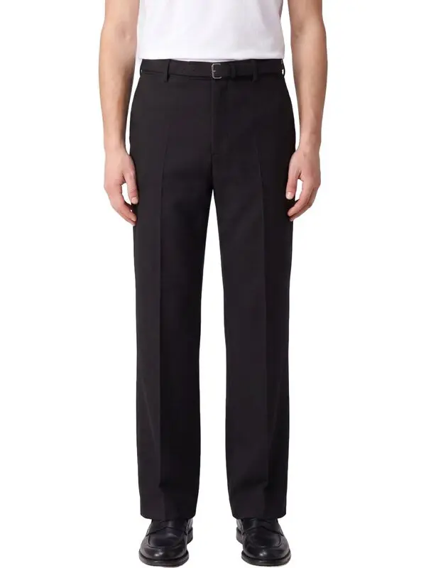 Dries Van Noten Wide-leg Pleated Wool Trousers - Black
