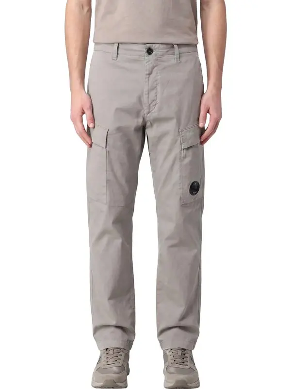 C.P. COMPANY Straight Leg Cargo Trousers - Beige