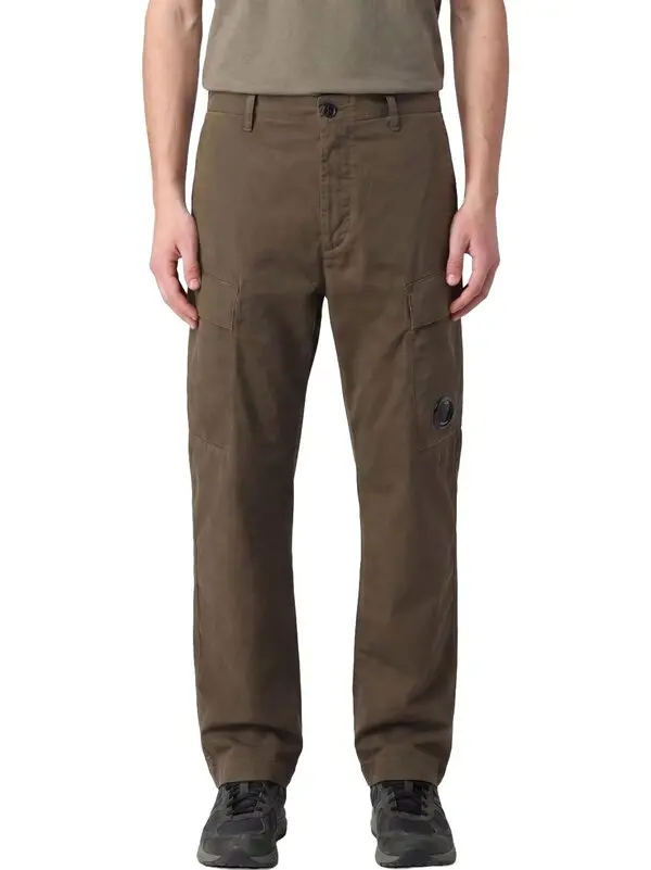 C.P. COMPANY Straight Leg Cargo Trousers - Ivory