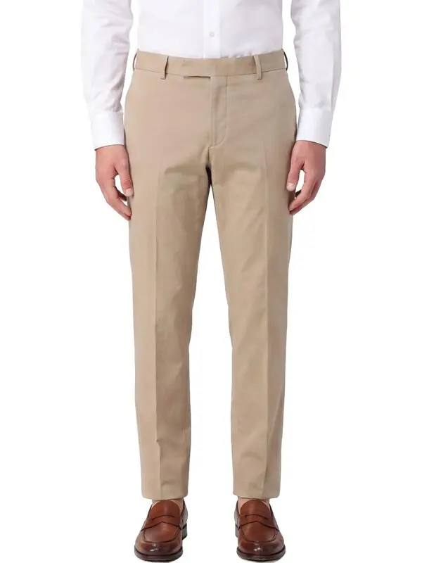 PT TORINO Slim Fit Stretch Cotton Chino Trousers - Ice