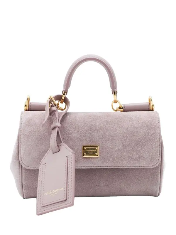 Dolce & Gabbana Suede Handbag - Pink