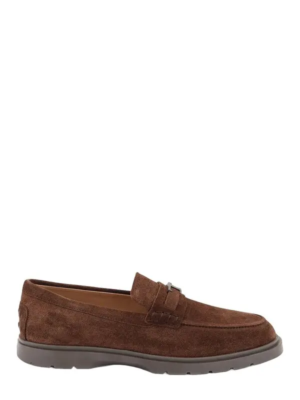 TOD'S Suede Loafers - Brown