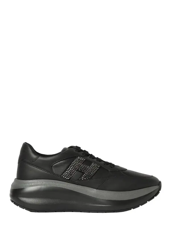 Hogan Maxi I Active Leather Sneakers - Black